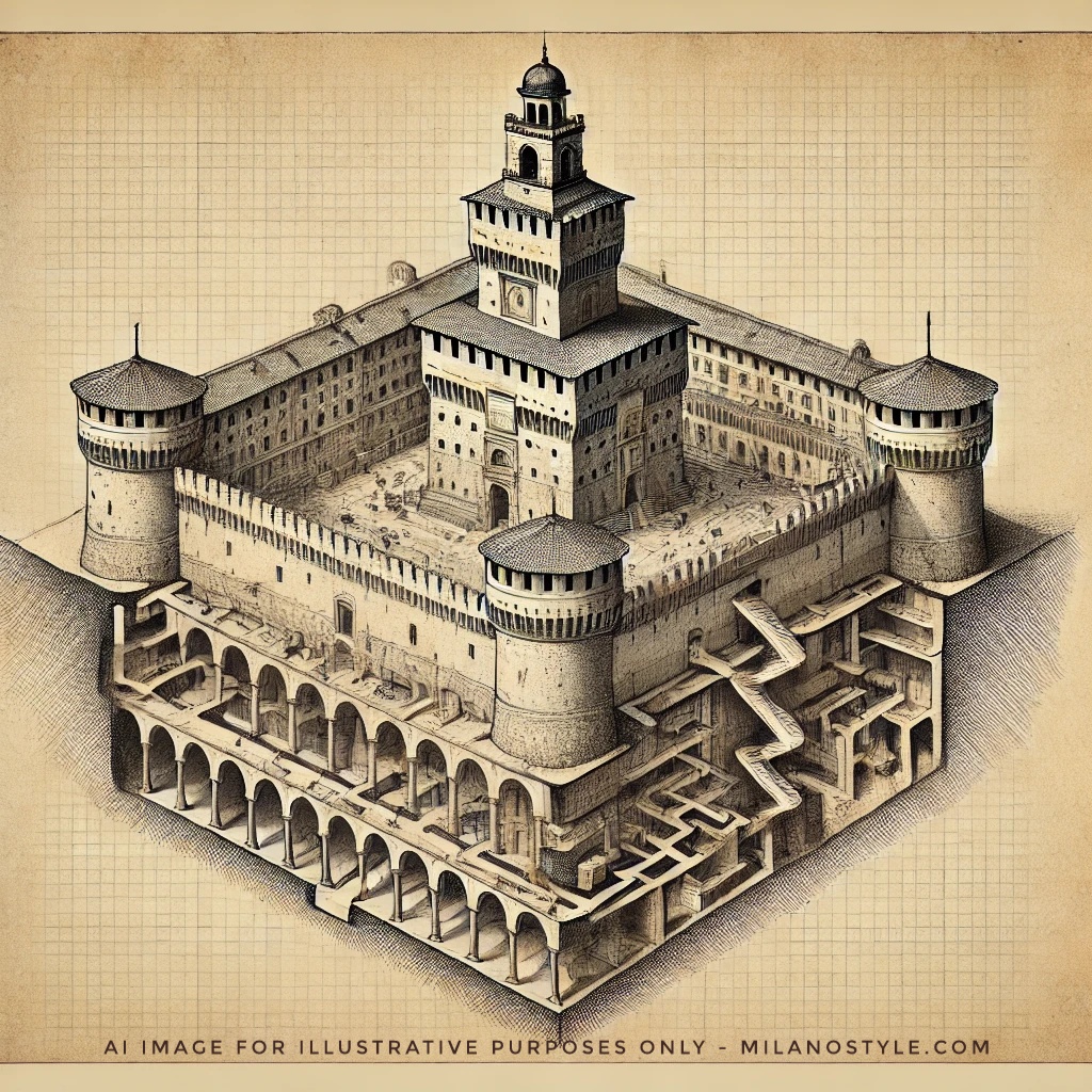 Leonardo da Vinci’s Lost Tunnels Unearthed Beneath Milan’s Sforza ...